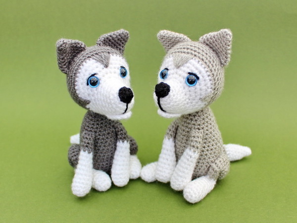 Husky Amigurumi Crochet Pattern Amigurumi Puppy Dog Toy Siberian