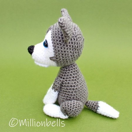 Husky Amigurumi Crochet Pattern Amigurumi Puppy Dog Toy Siberian