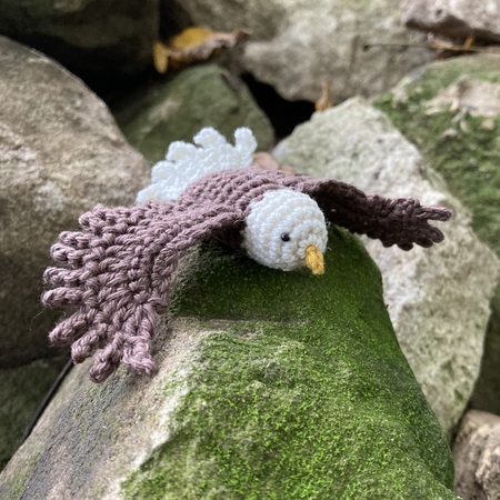 Amigurumi crochet pattern bald eagle Anila