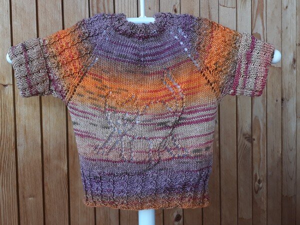 Strickanleitung Kinderpulli "Glückskatze"