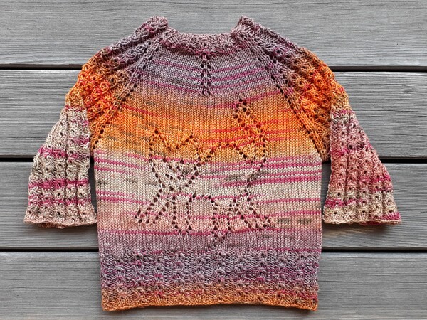Strickanleitung Kinderpulli "Glückskatze"
