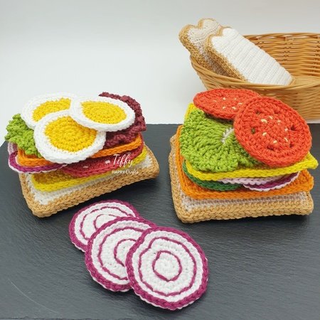 Sandwich | Amigurumi Crochet Play Food Pattern PDF