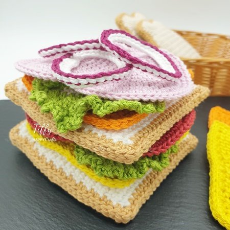 Sandwich | Amigurumi Crochet Play Food Pattern PDF