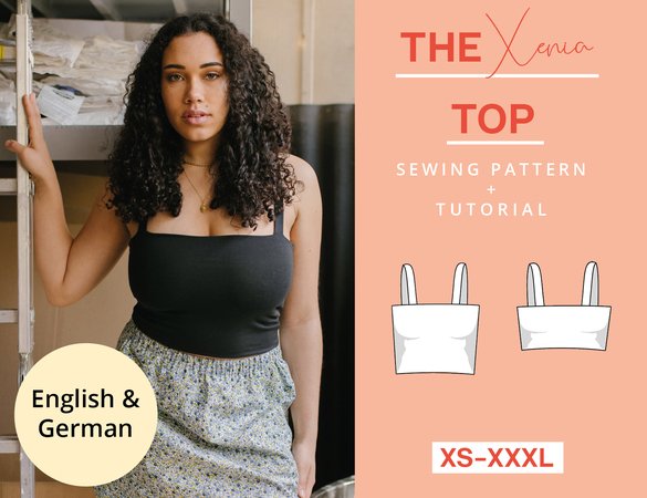 Summer Top Free Sewing Pattern, How to sew a simple jersey top, easy