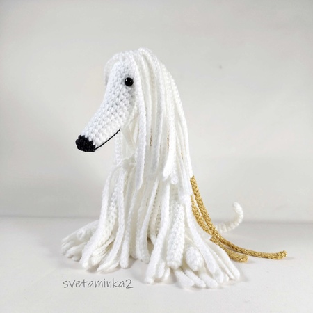 Dog Afghan Hound Crochet Pattern Sighthound Amigurumi Pattern