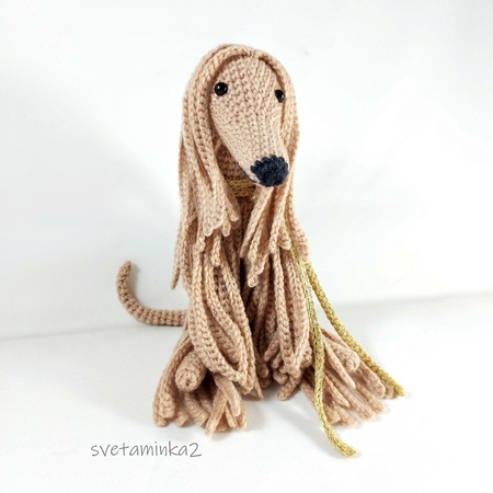 Dog Afghan Hound Crochet Pattern Sighthound Amigurumi Pattern