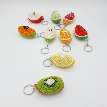 Fruit Keychain Easy Crochet PATTERN PDF