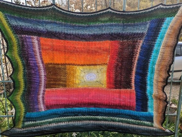 Decke Kobito - Spiralförmige Decke, Kissenbezug ohne Absetzen Sofadecke