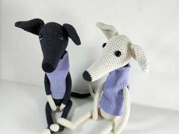 Whippet Crochet Pattern Greyhound Crochet Pattern Amigurumi Dog Pattern