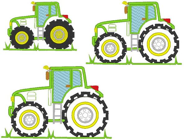 Stickdatei - Traktor alle Größen