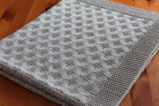"Little Diamonds" Babydecke stricken PDF-Anleitung