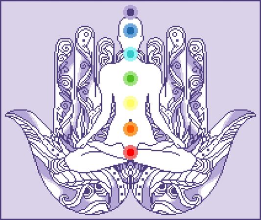 CHAKRAS - HAMSA - pattern for c2c crochet blanket