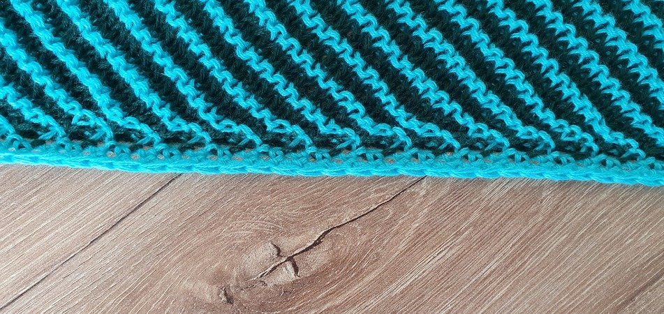 Palmen, Schattenstricken, Illusionsstricken, Motivtuch