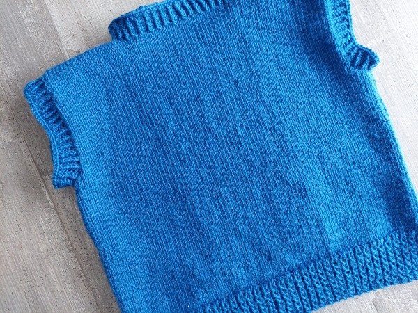 Strickanleitung Baby Pullunder Größe 86/92!