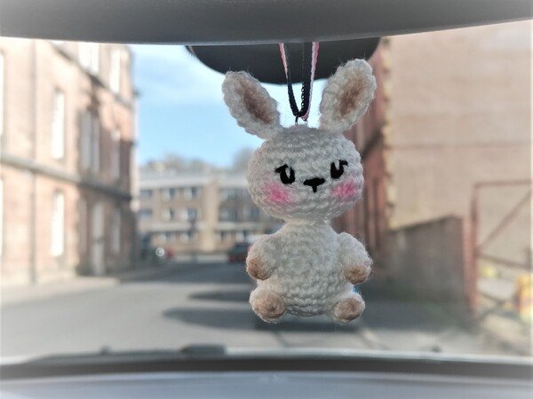 Crochet Pattern Keychain Rabbit Amigurumi