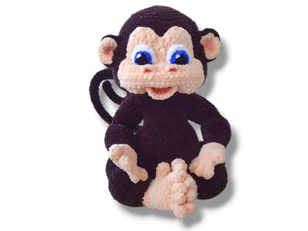 Crochet pattern Monty the happy monkey