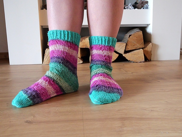 Spiralsocken stricken | Die Socke die mitwächst