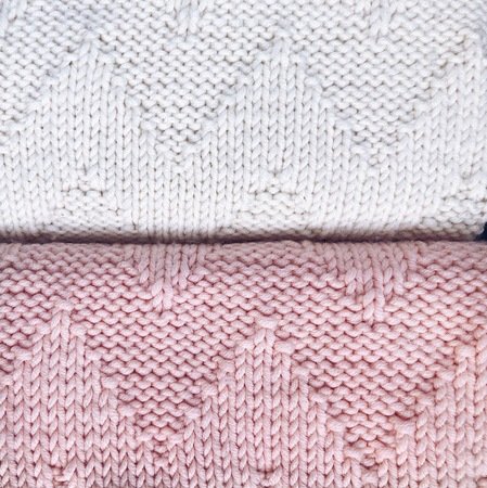 Chevron Baby Blanket Knitting Pattern by Woolture