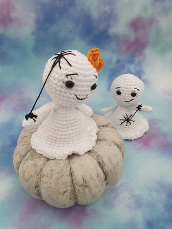 "Bonny und Boo - the glowing ghosts" - crochet pattern PDF