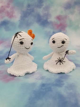 "Bonny und Boo - the glowing ghosts" - crochet pattern PDF