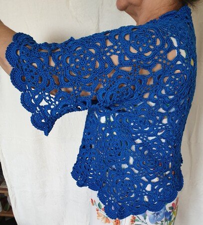 Short Sleeve LACE Cardigan - Crochet Pattern