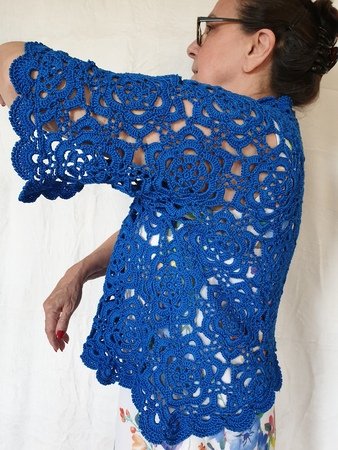 Short Sleeve LACE Cardigan - Crochet Pattern