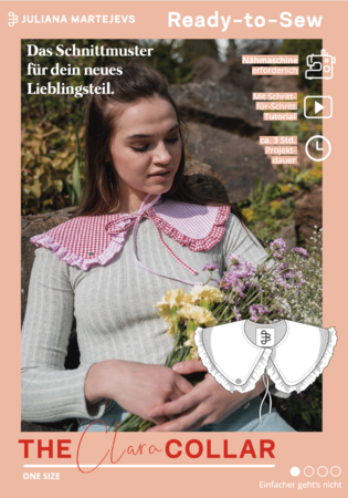 Peter Pan collar sewing pattern, statement with bow with video tutorial