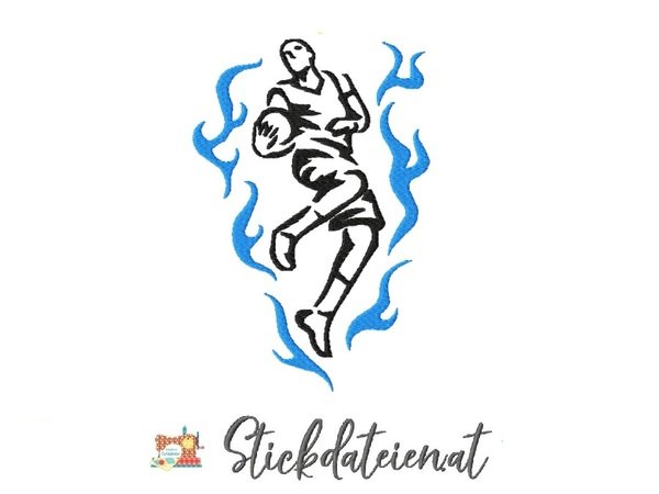 Stickdatei Basketball, Stickdatei NBA, Stickdatei 10x10 Basketball