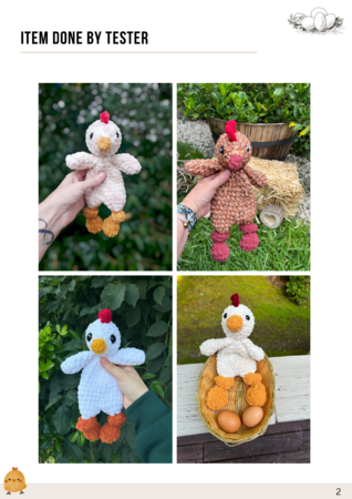 Chicken Crochet Pattern. Chicken Snuggler. Chicken Lovey