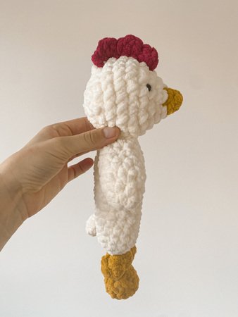 Chicken Crochet Pattern. Chicken Snuggler. Chicken Lovey