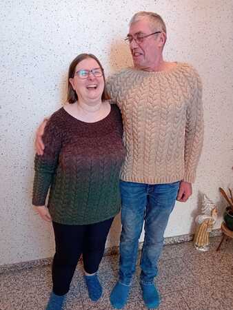 Zopfpulli Trenzas- Strickanleitung für einen Unisex Pullover