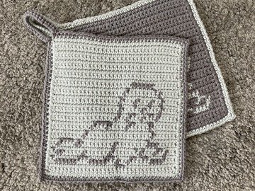 Topflappen gehäkelt Anleitung