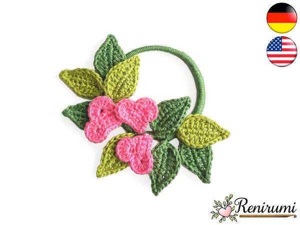 Crochet Pattern Wreath Valentine's Day Love