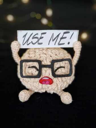 Crochet funny brain amigurumi pattern