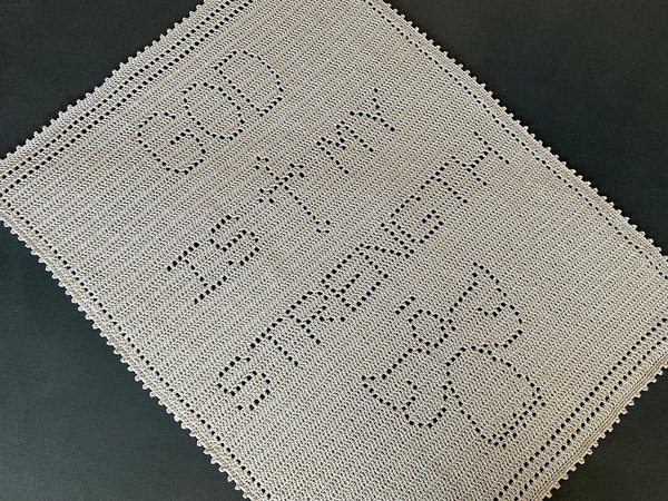 Angel crochet baby blanket