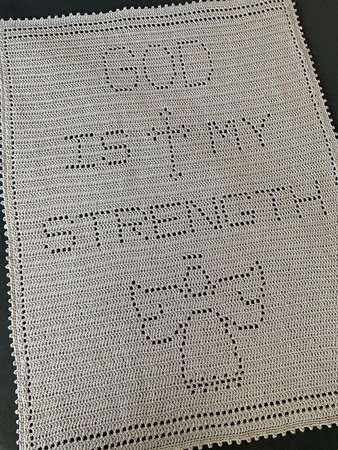 Angel crochet baby blanket