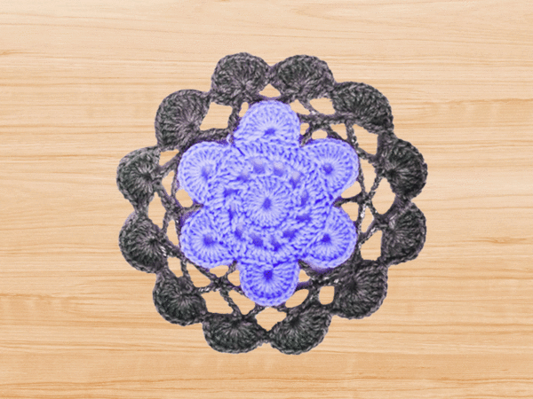 A Crochet Round Coaster Pattern