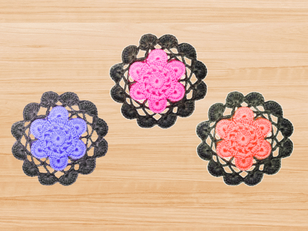 A Crochet Round Coaster Pattern