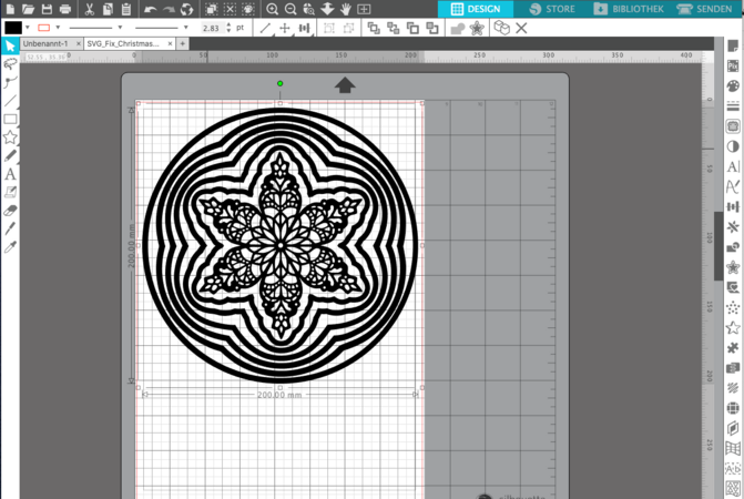 Christmas star Plotterdatei SVG DXF FCM