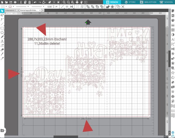DXF Datei in Silhouette Studio in Originalgröße öffnen