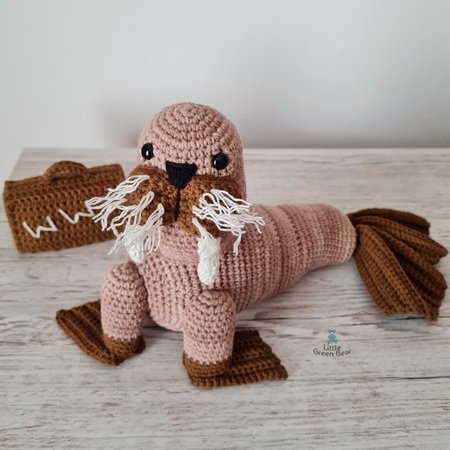 Wally the Walrus Crochet Amigurumi Pattern (English)