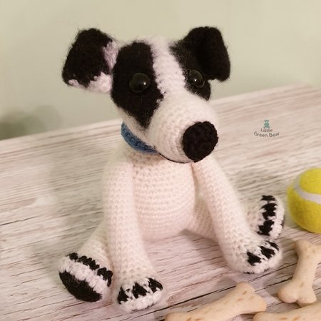 Reggie the Rough Haired Jack Russell Crochet Amigurumi Pattern (English)