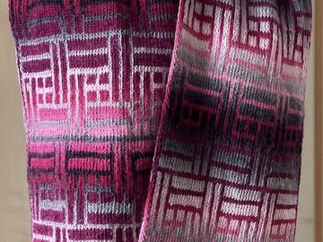 Stola Blumenmeer mit Double-Face stricken