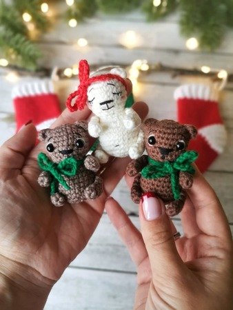 Crochet mini teddy bear amigurumi pattern