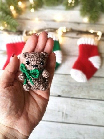 Crochet mini teddy bear amigurumi pattern