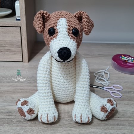 Jeremy the Jack Russell Crochet Amigurumi Pattern (English)