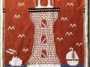 Lighthouse Blanket Pattern and Chart