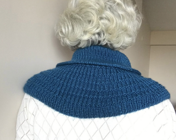 Capelet Knit Pattern, Turtleneck Collar, Neck Warmers, Ribbed Collar