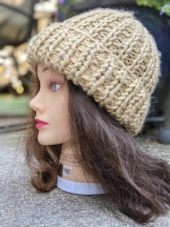 Double Brim Bulky Hat Knitting Pattern