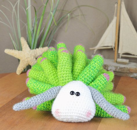Leaf sheep snail, Sea slug, big Amigurumi, underwaterwourld, sea animal
